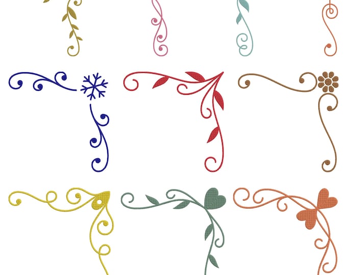 24 Art Deco Corners Designs! Machine Embroidery Designs - Etsy Canada