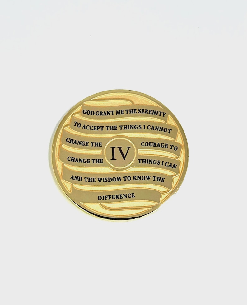 Fish Out'a Water - Sobriety Coin – Serenity Prayer Recovery Token ...