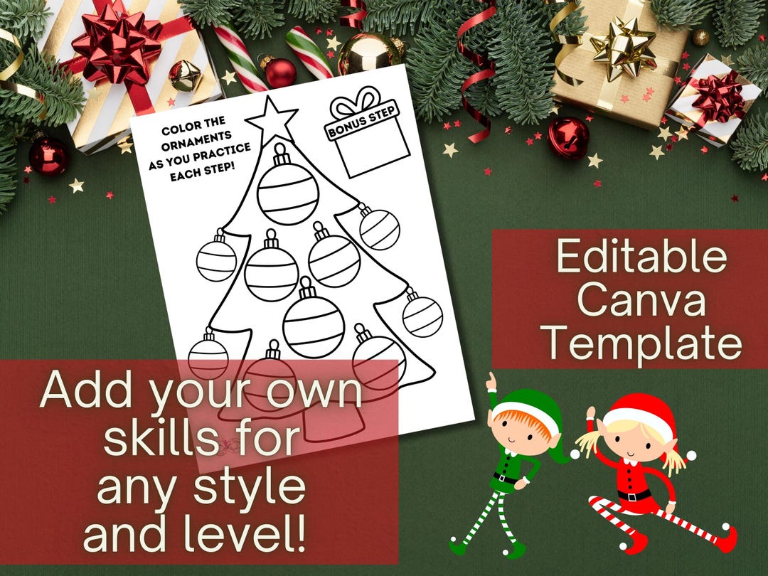 Editable Christmas Dance Activity - Etsy