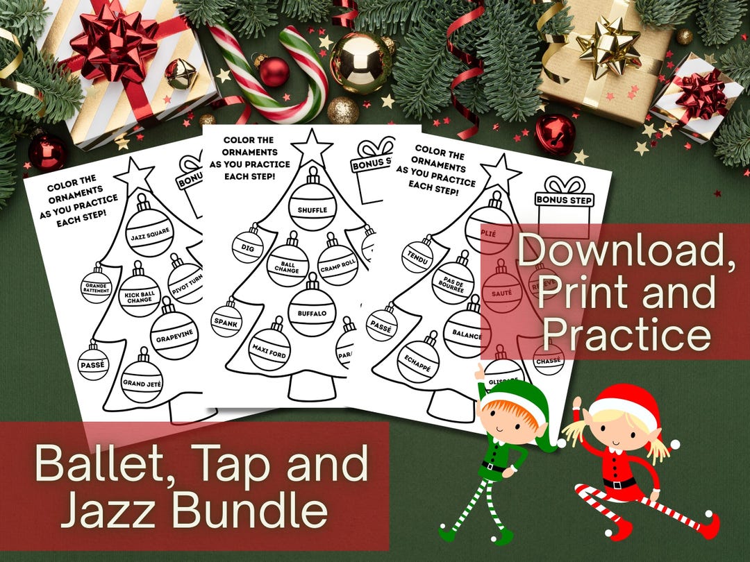Christmas Dance Activity Printable Bundle - Etsy