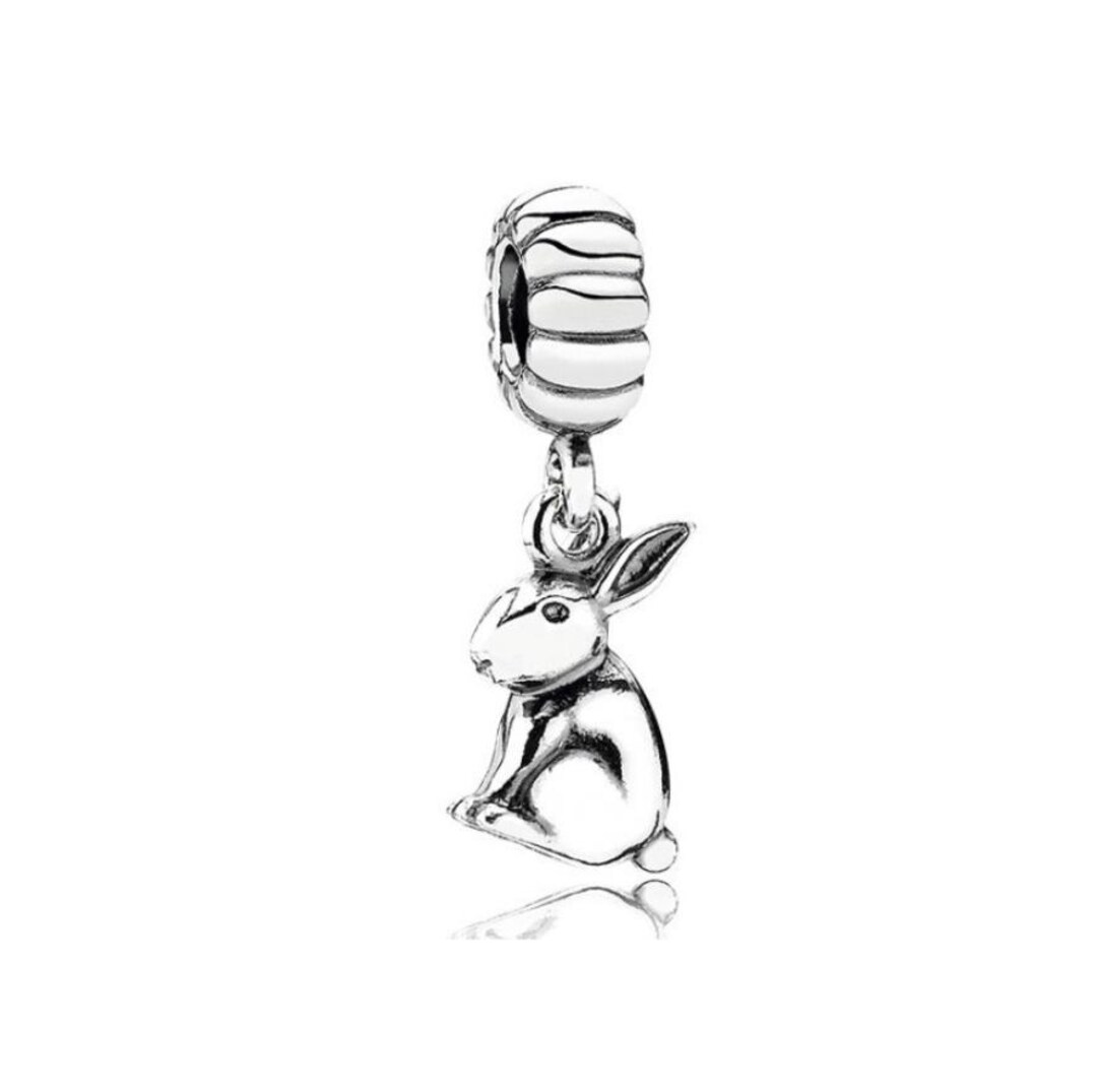 Pandora Silver Charm Buddy Cute Rabbit Dangle - Etsy