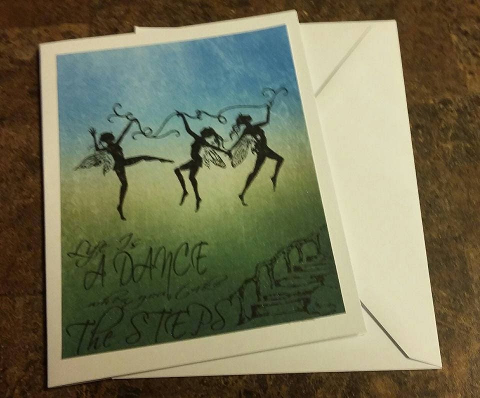 Life Is A Dance Wen You Take The Steps 12 Step Fairy Card | Etsy