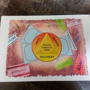 Must Be Present to Win 12 Step Greeting Card - Etsy