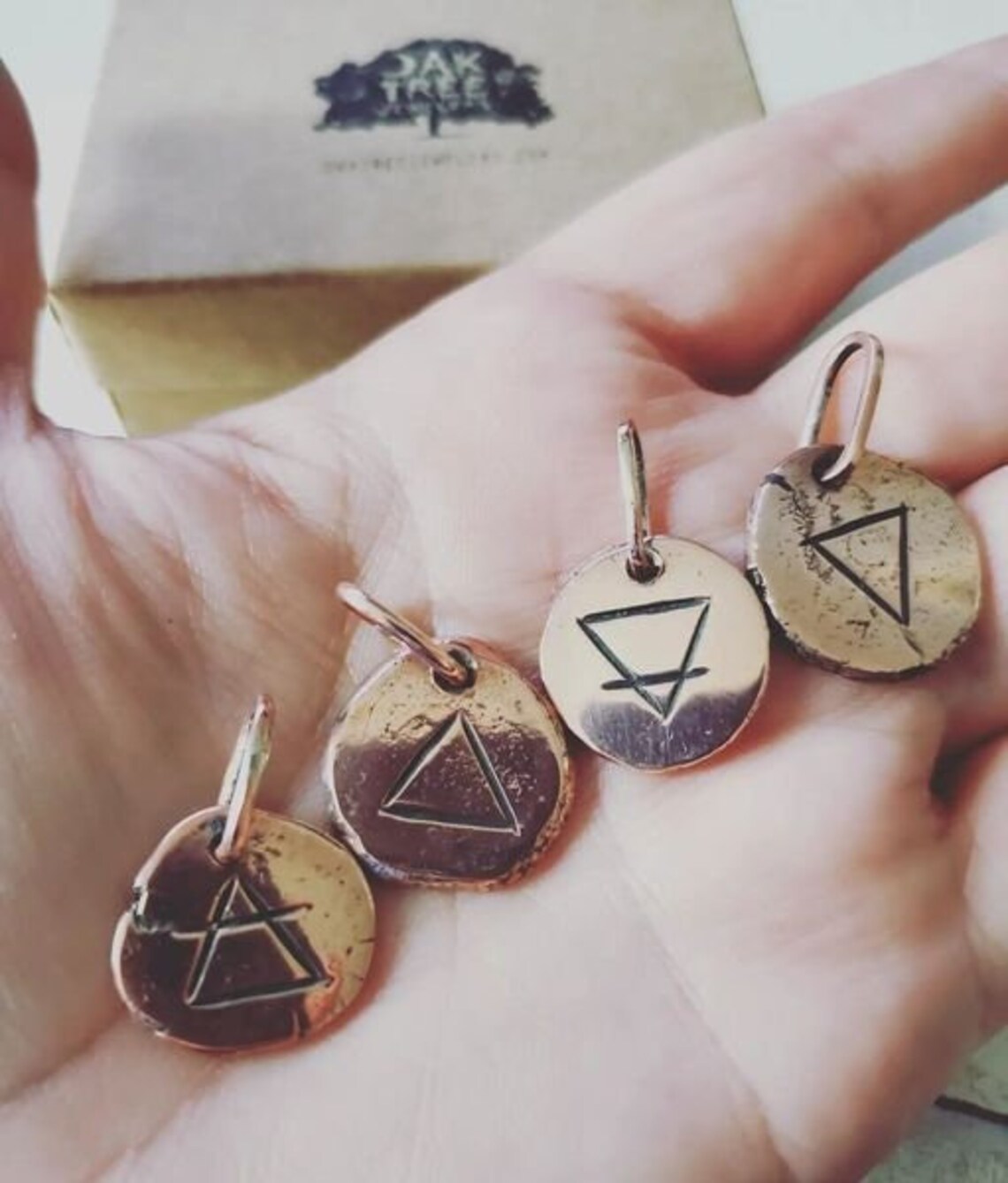 Handmade Copper Greek Elements: Earth Water Air & Fire | Etsy