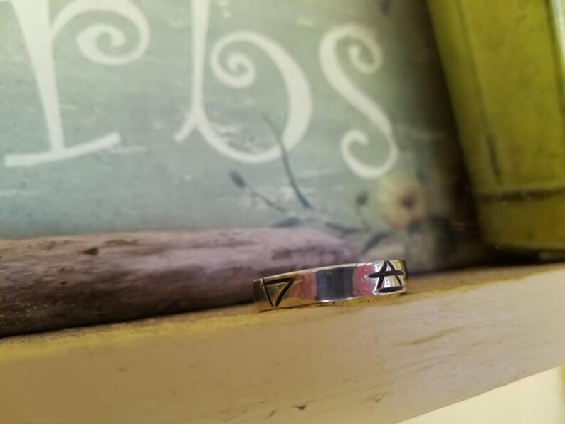 Handmade Sterling Silver 4 Elements Ring: Earth Water Air & - Etsy