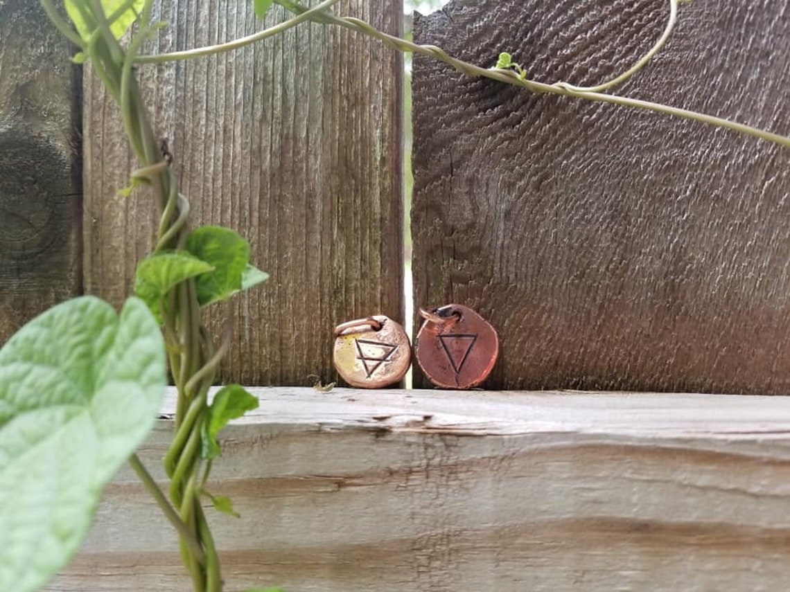 Handmade Copper Greek Elements: Earth Water Air & Fire | Etsy