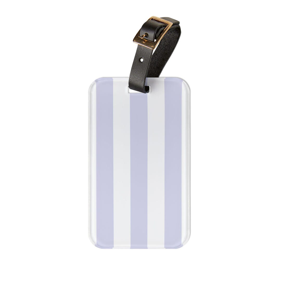 Customized Lavender Stripe Luggage Tag Travel Bag ID Suitcase Tag ...