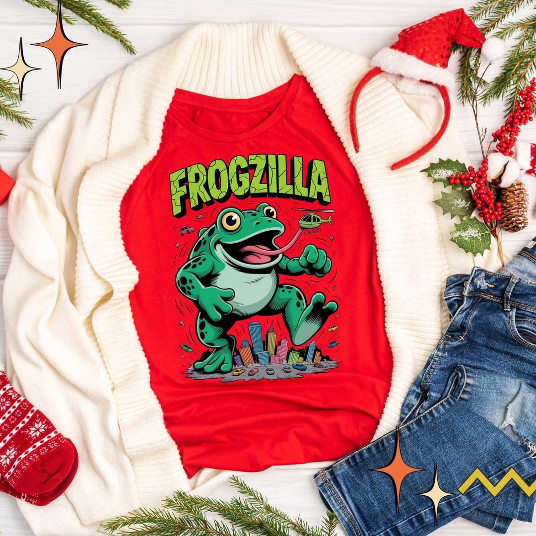 Frogzilla PNG Clipart | Funny Monster Frog, Sublimation Design (digital ...
