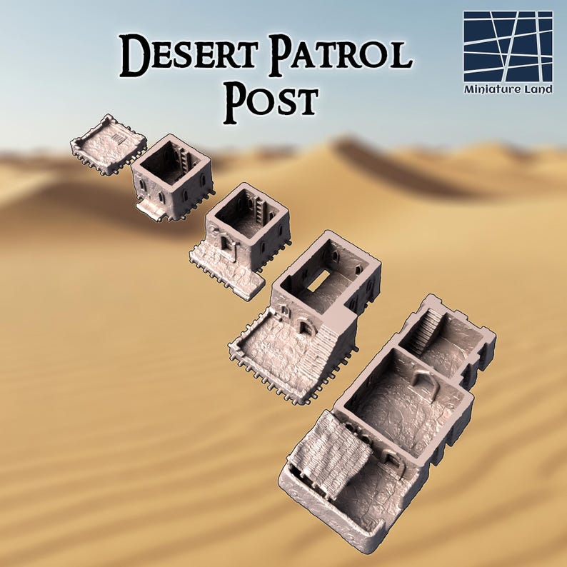 Desert Patrol Post Tabletop Terrain 28mm - Etsy