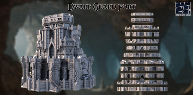 Dwarf Guard Fort Tabletop Terrain - Etsy