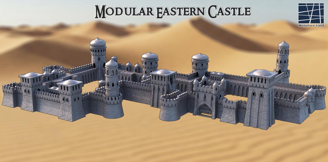 Modular Eastern Castle Tabletop Terrain 28mm - Etsy