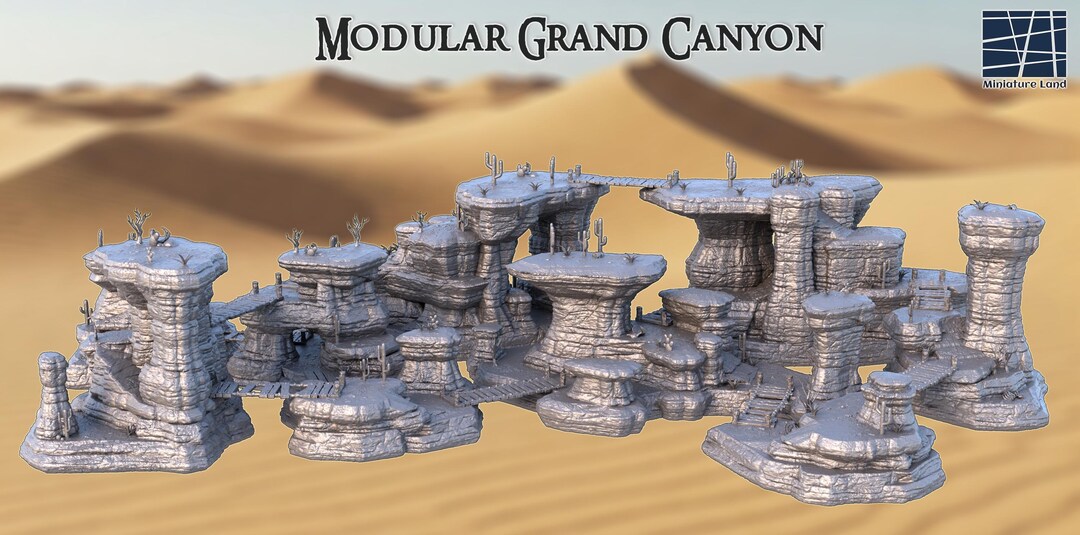Western Grand Canyon Modular Tabletop Terrain 28mm - Etsy