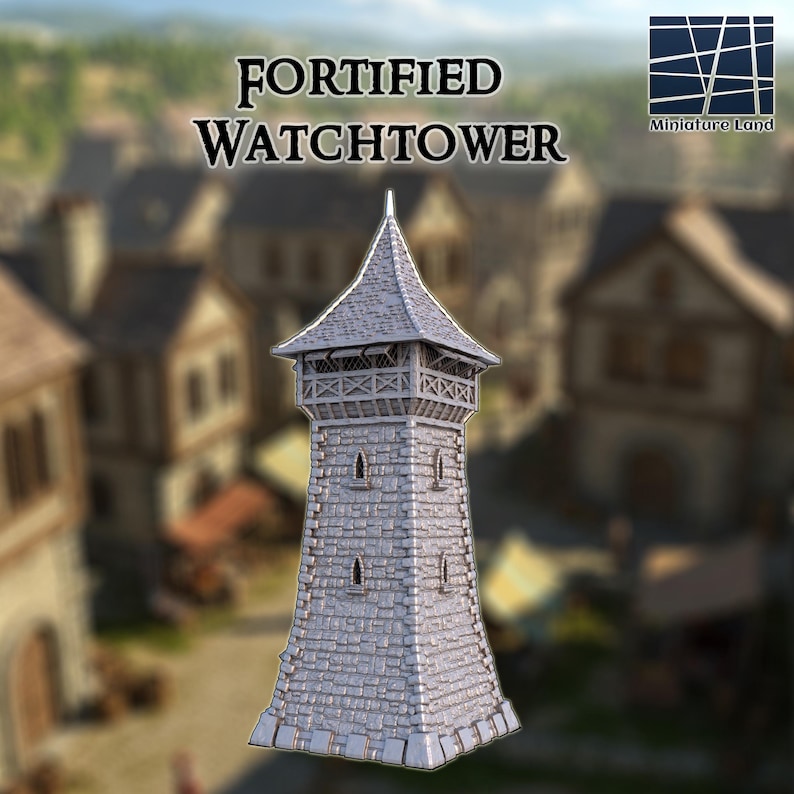 Fortified Watchtower 28mm Tabletop Terrain - Etsy
