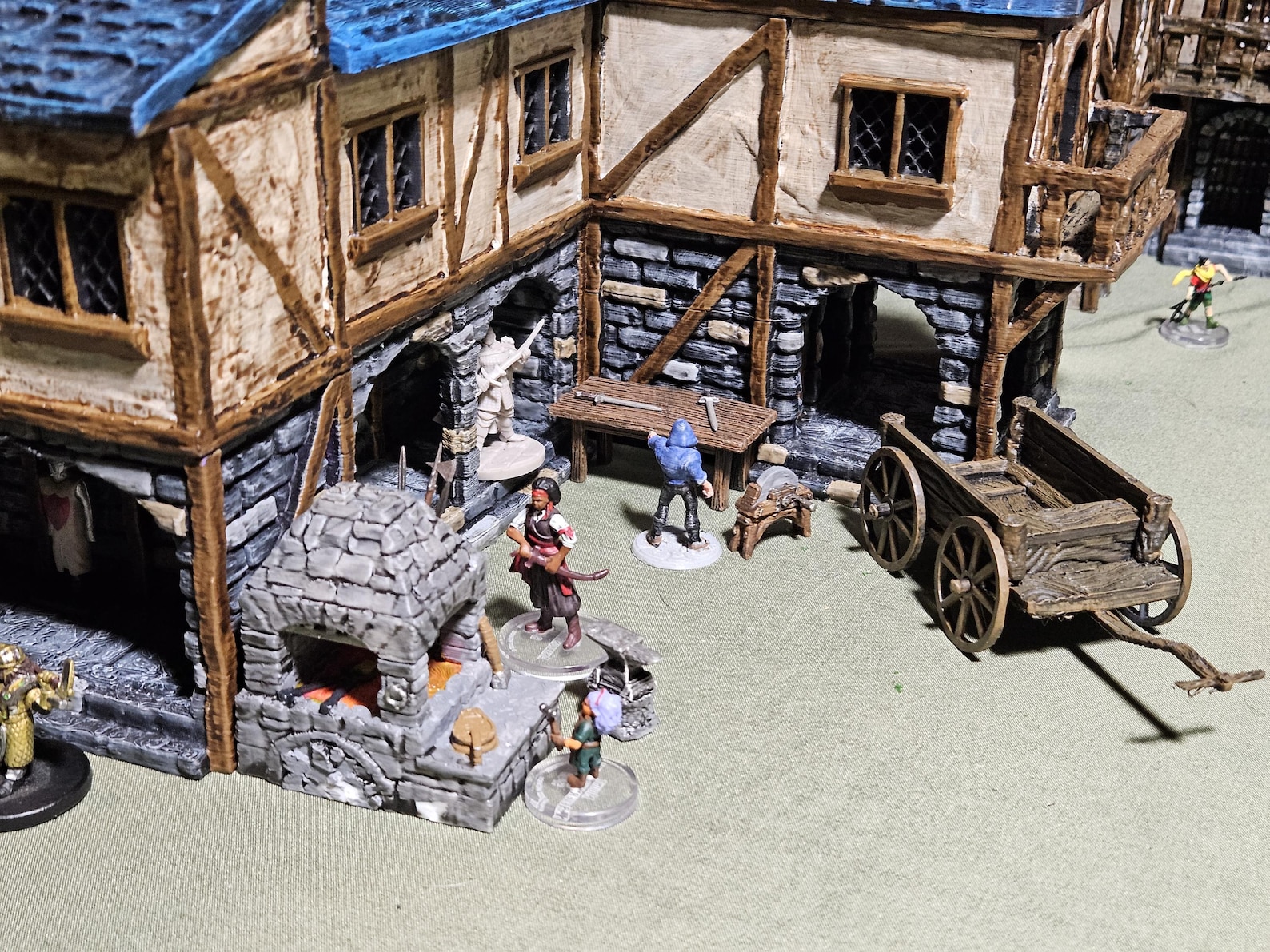 Medieval Town Houses Tabletop Terrain - Etsy