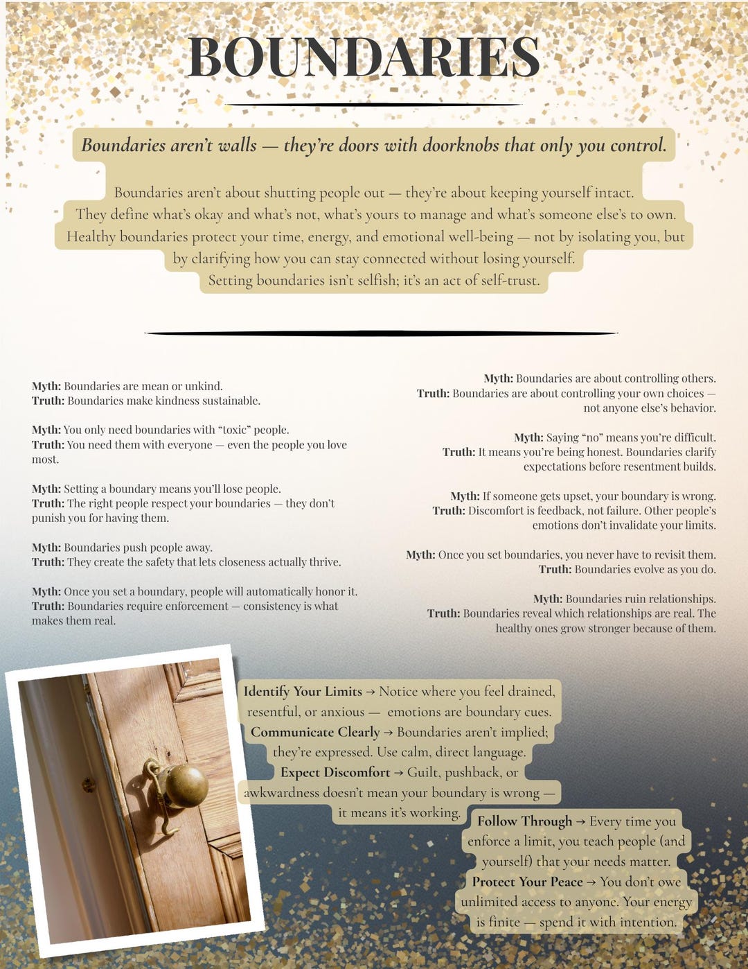 Boundaries | Printable Boundaries Guide | Self-help | Personal Growth ...