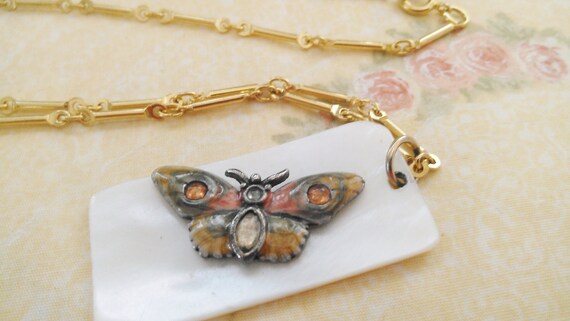 Beautiful Golden / Gold Tone Chain With Shell and Butterfly - Etsy