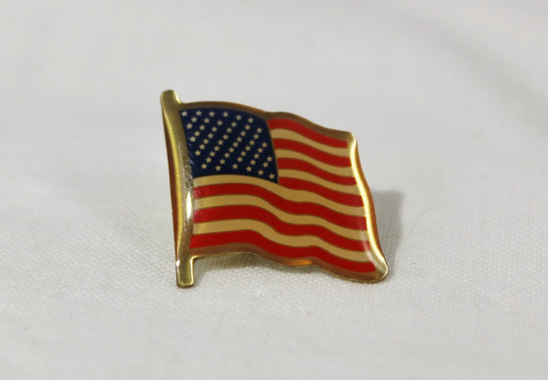 Older American Flag Pin - Etsy