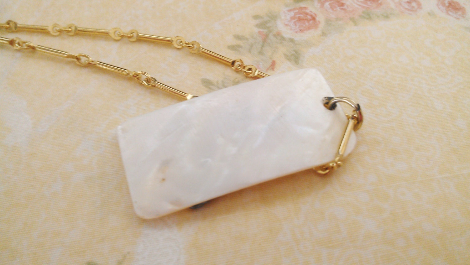 Beautiful Golden / Gold Tone Chain With Shell and Butterfly Necklace - Etsy