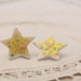 Funkly Splattered Glitter Star Earrings Pierced - Etsy