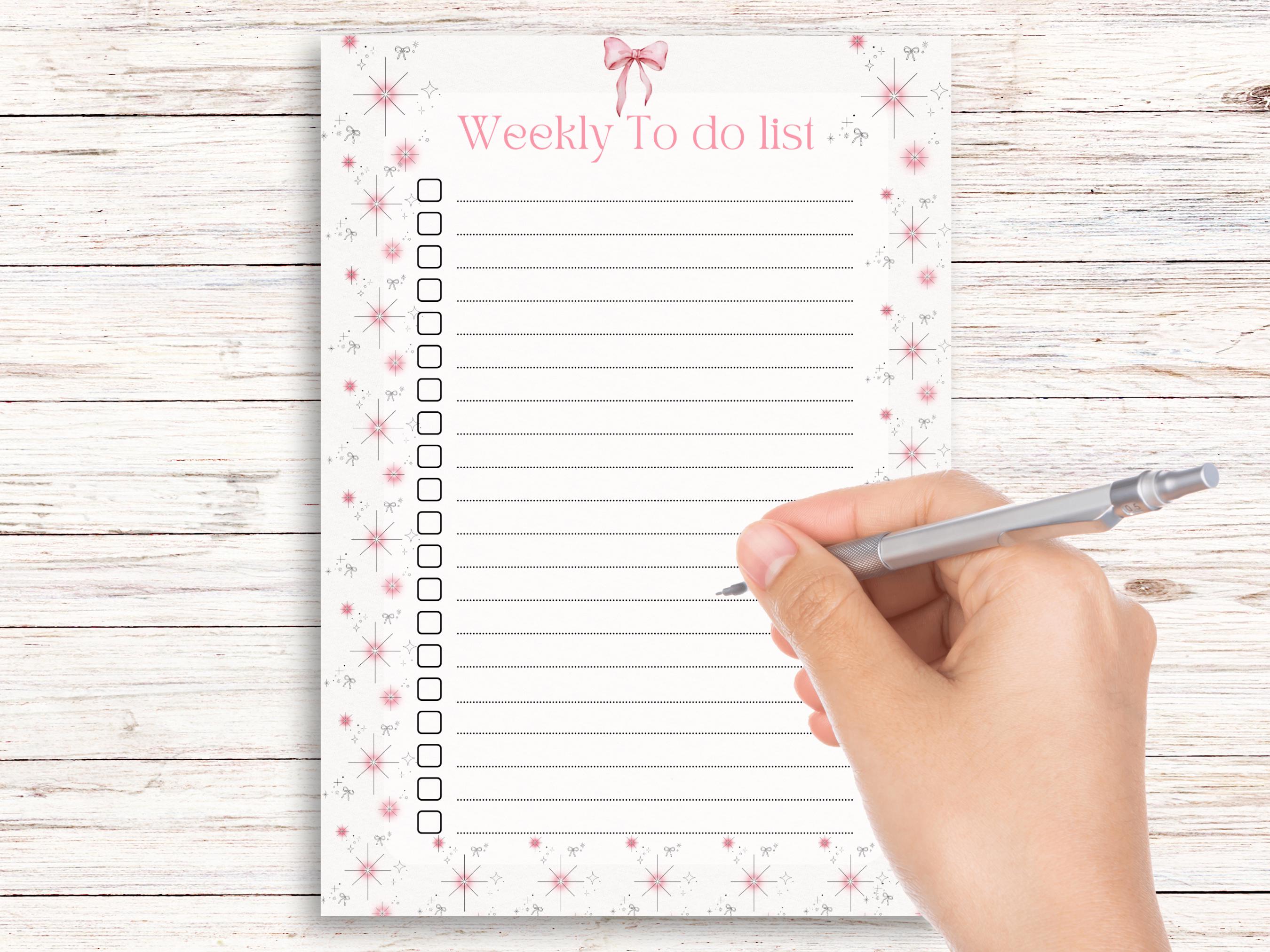 Daily Weekly Monthly to Do List Printable | All-in-one Planner Page ...