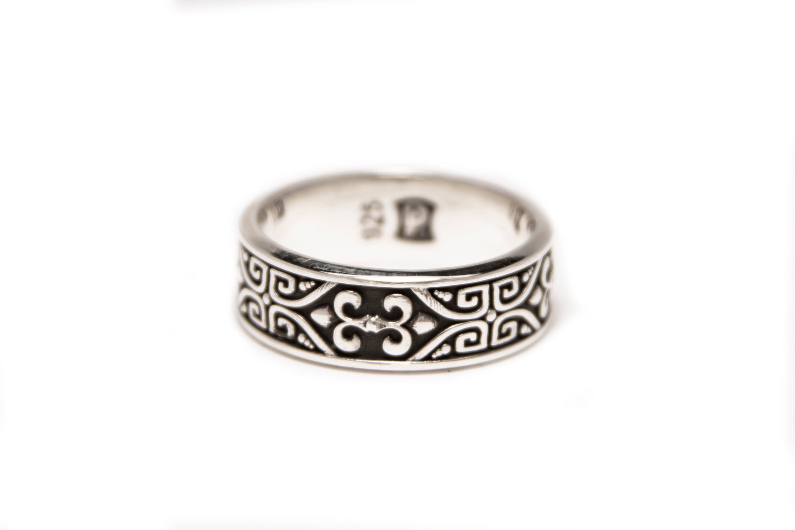 Greek Style Ring in Sterling Silver - Etsy