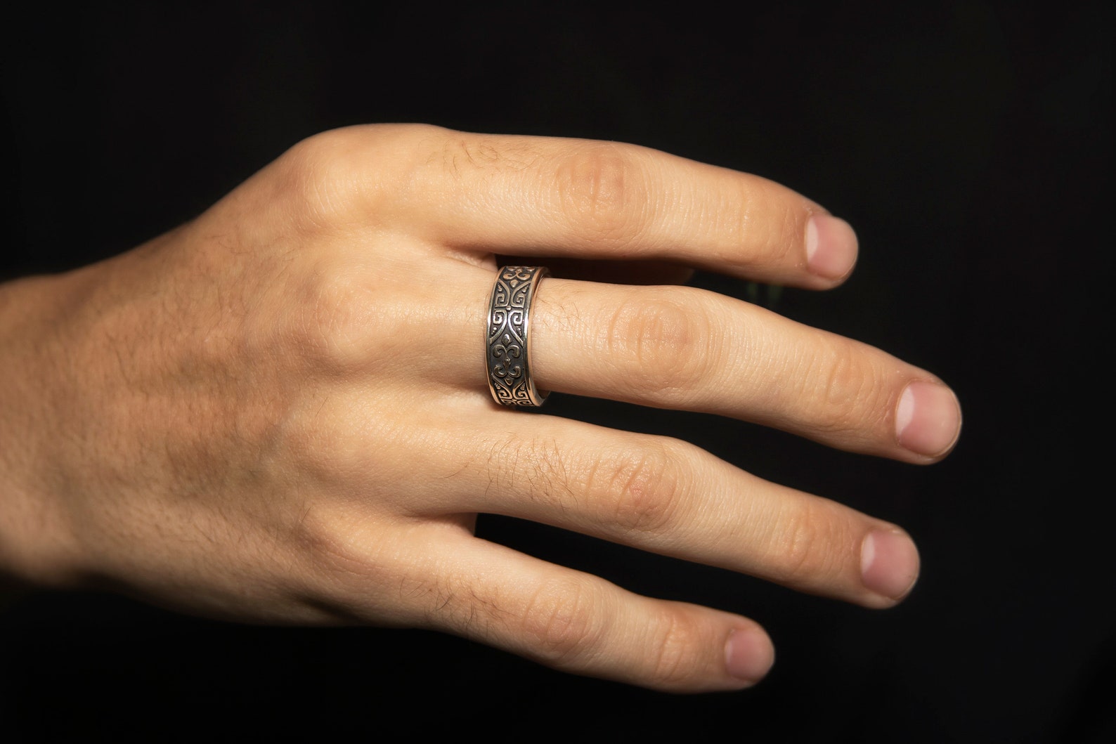 Greek Style Ring in Sterling Silver - Etsy