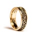 Trinity Knot Band With Pattern in 14k Gold - Etsy