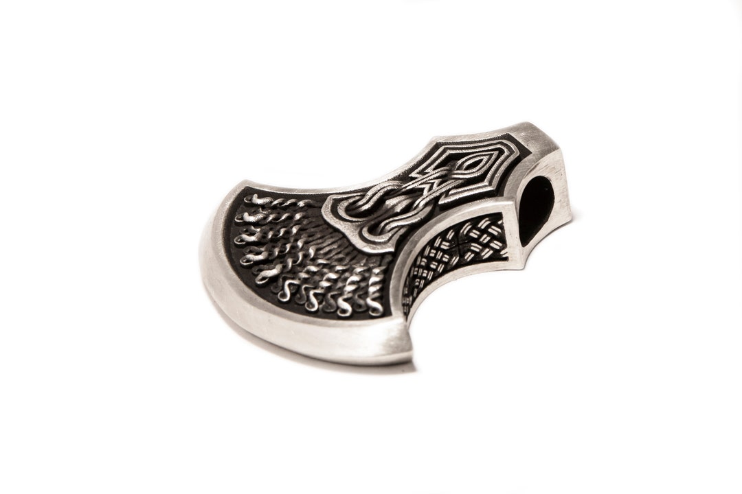 Celtic Knot AXE Pendant - in Sterling Silver - Etsy