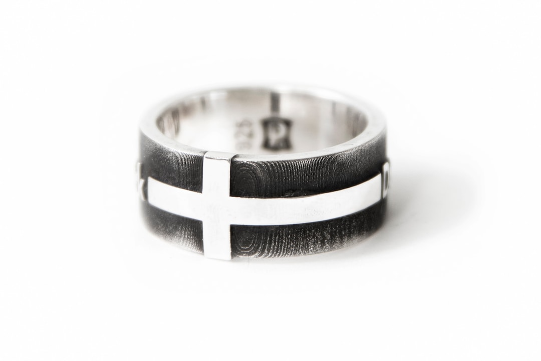 Custom Danish Flag Ring Handmade in Sterling Silver - Etsy
