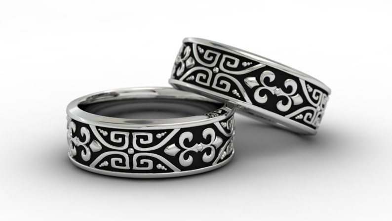 Greek style ring in sterling silver | Etsy