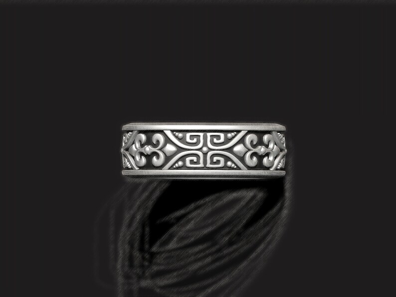 Greek style ring in sterling silver | Etsy