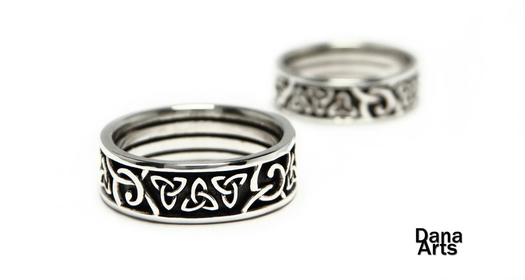 Trinity Knot Band in Sterling Silver - Etsy