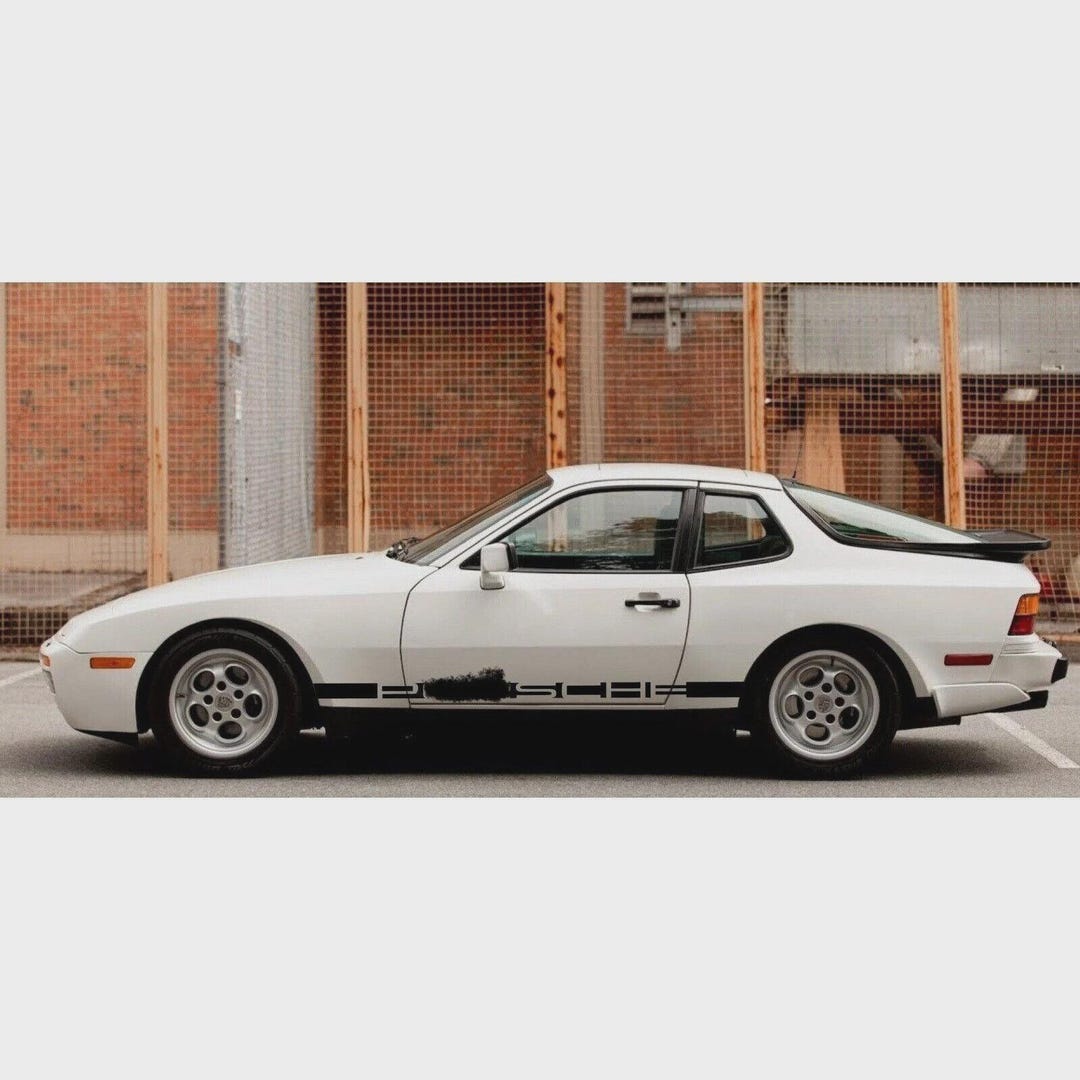 Negative Stripe Custom Side Decals for Porsche 1982-1991 944 S Carrera ...