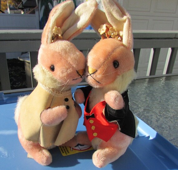Gund Swedlin Victorian Wedding Pink Bunny Rabbit Set Girl Boy - Etsy