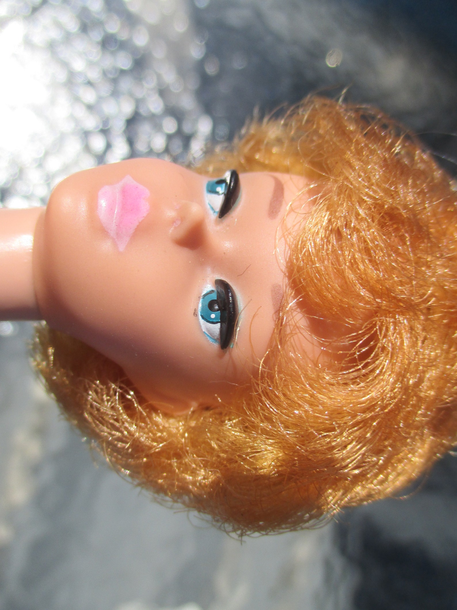 White Ginger Barbie Doll Bubble Cut Bubble Gum Pink First Issue 1961 ...