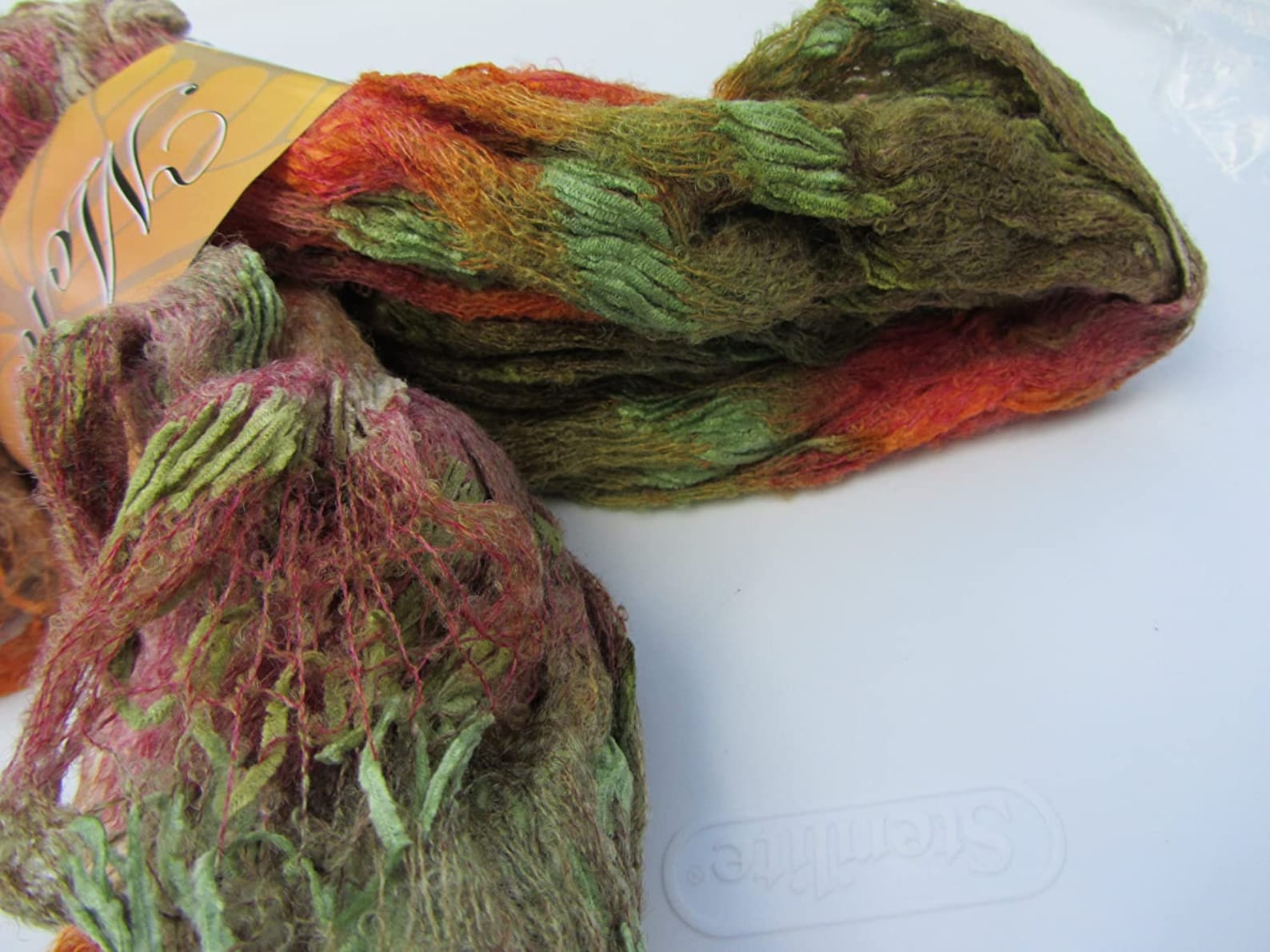 Knitting Fever Monarch Yarn Fishnet Lace Mesh Tape Ruffled Choose Color ...