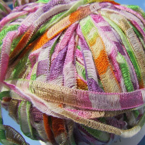 Cotton Ribbon Yarn - Etsy