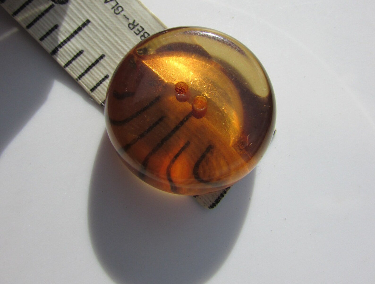 Art Deco Bakelite Buttons Chunky Transparent Prystal Apple Juice Root ...
