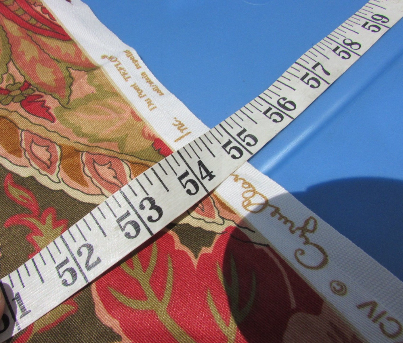 Vintage Upholstery Fabric Cyrus Clark Fandango Art Nouveau Floral ...