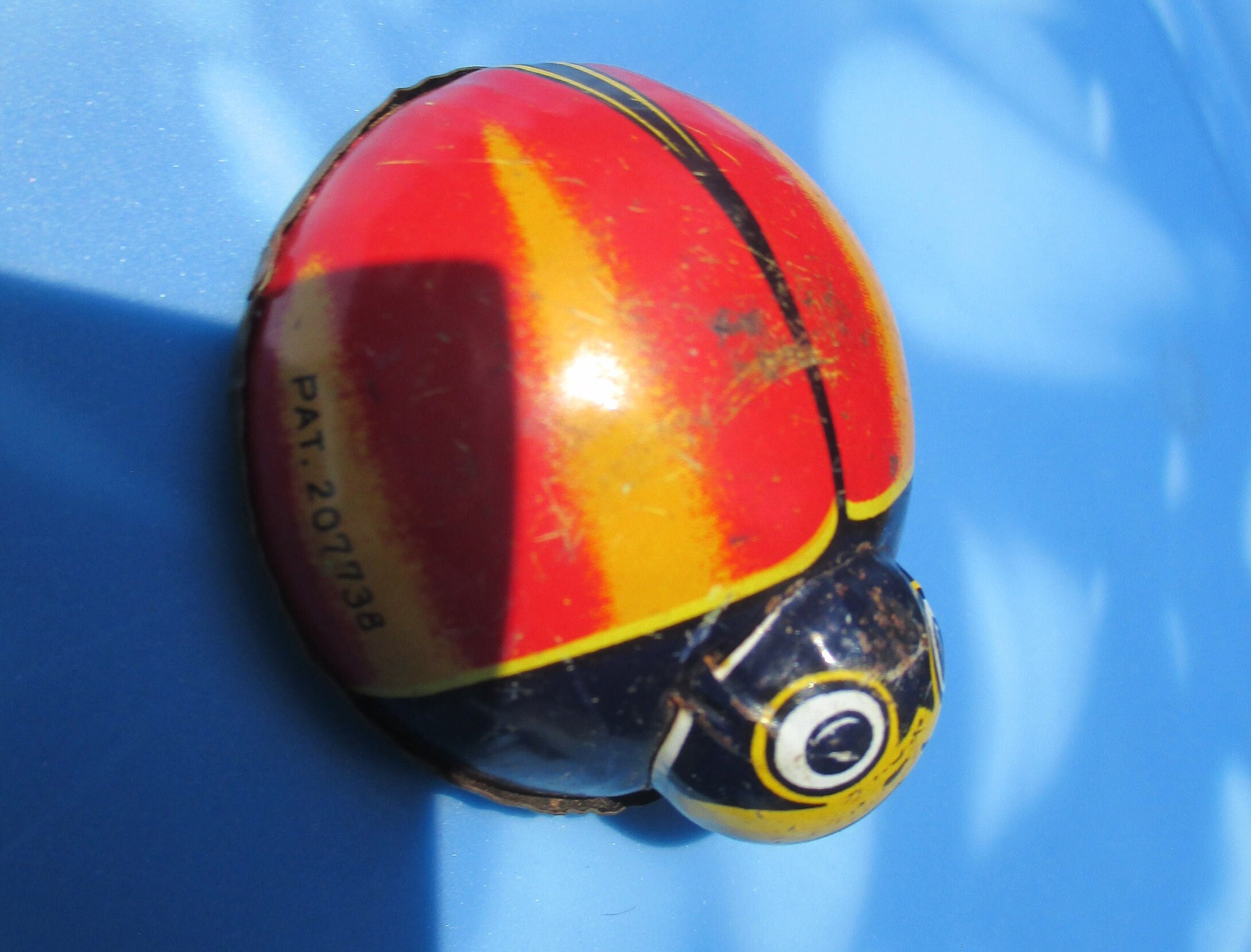 Mid Century Litho Tin Toy Friction Bug - Etsy