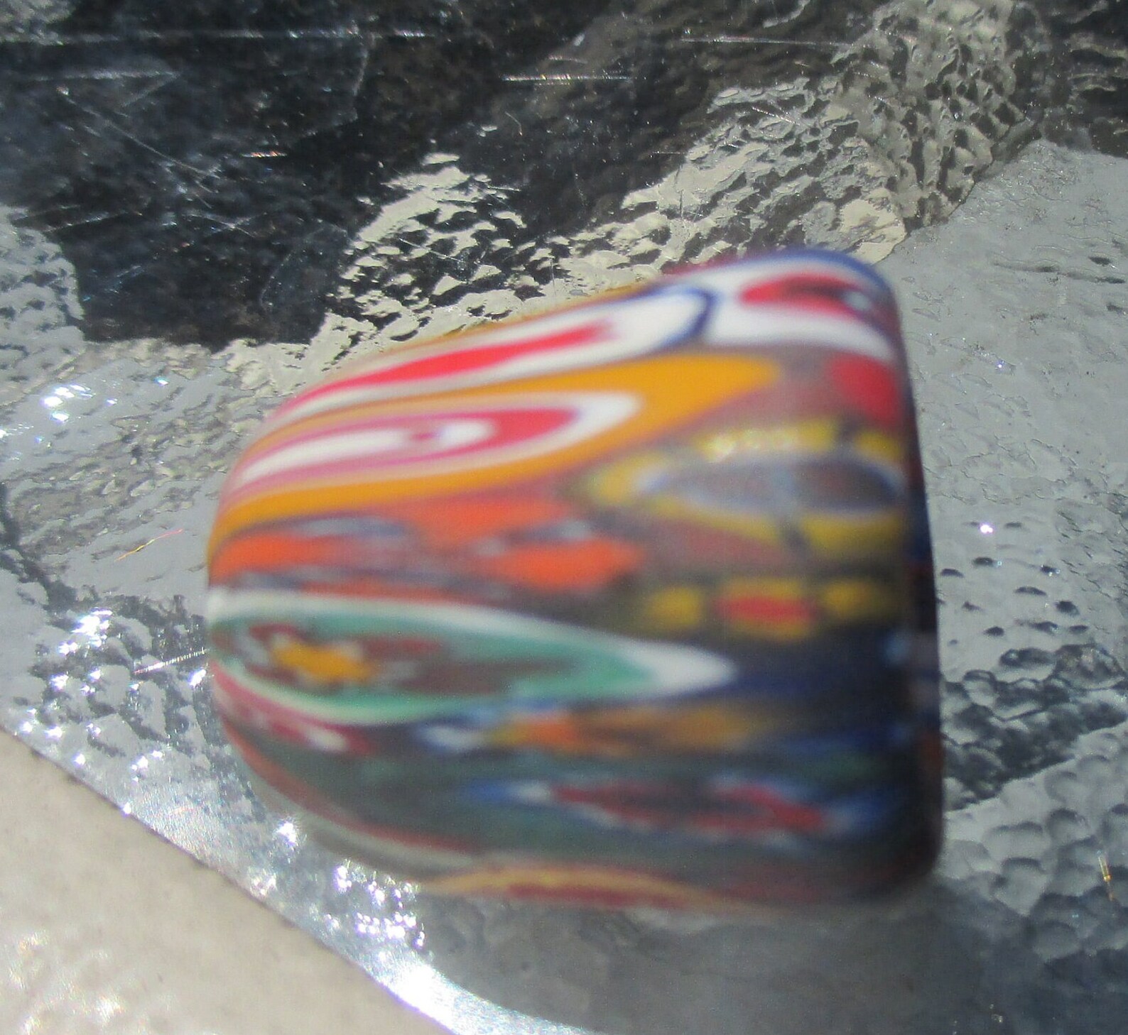 Murano Art Glass Handmade Colorful Abstract Thimble Italy Vintage - Etsy