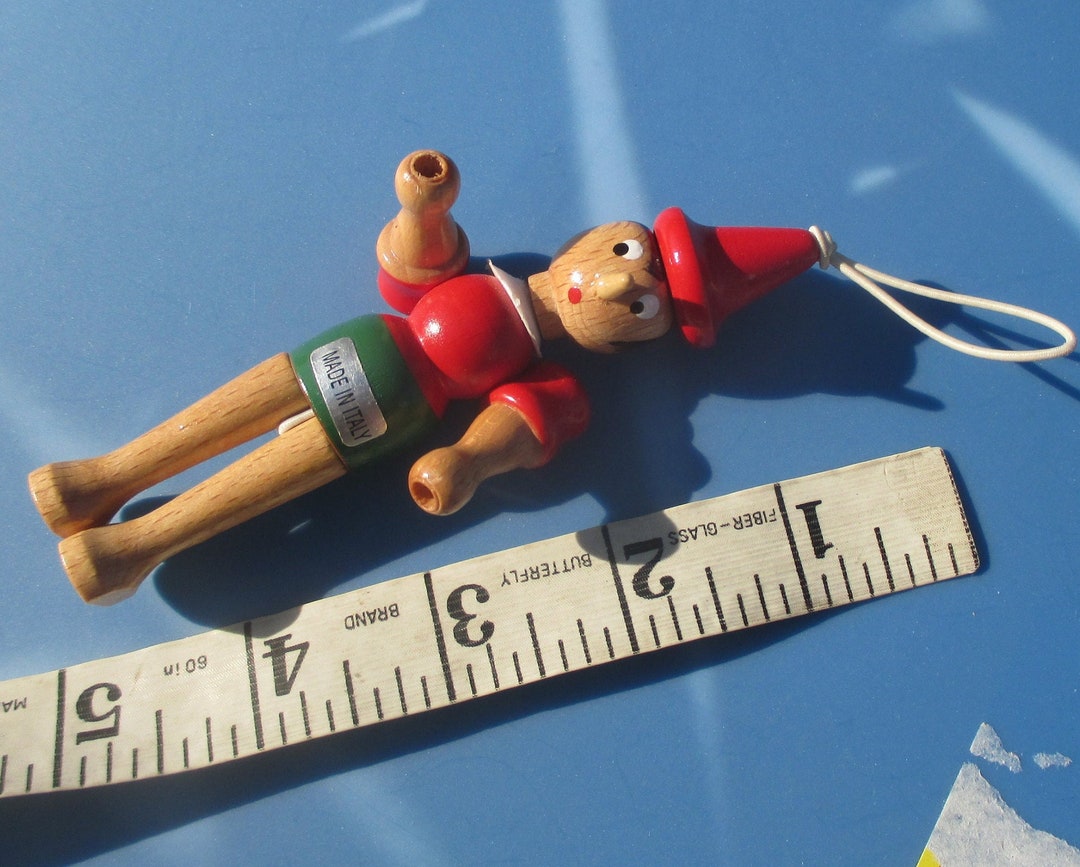 Jointed Wooden Pinocchio Christmas Ornament Vintage Sevi Toy Italy - Etsy