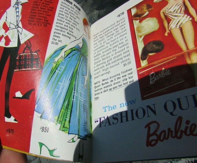 Vintage Barbie Doll Fashion Catalog Rare Variation Senior Prom 1962 ...