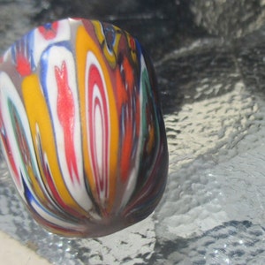 Murano Art Glass Handmade Colorful Abstract Thimble Italy Vintage - Etsy