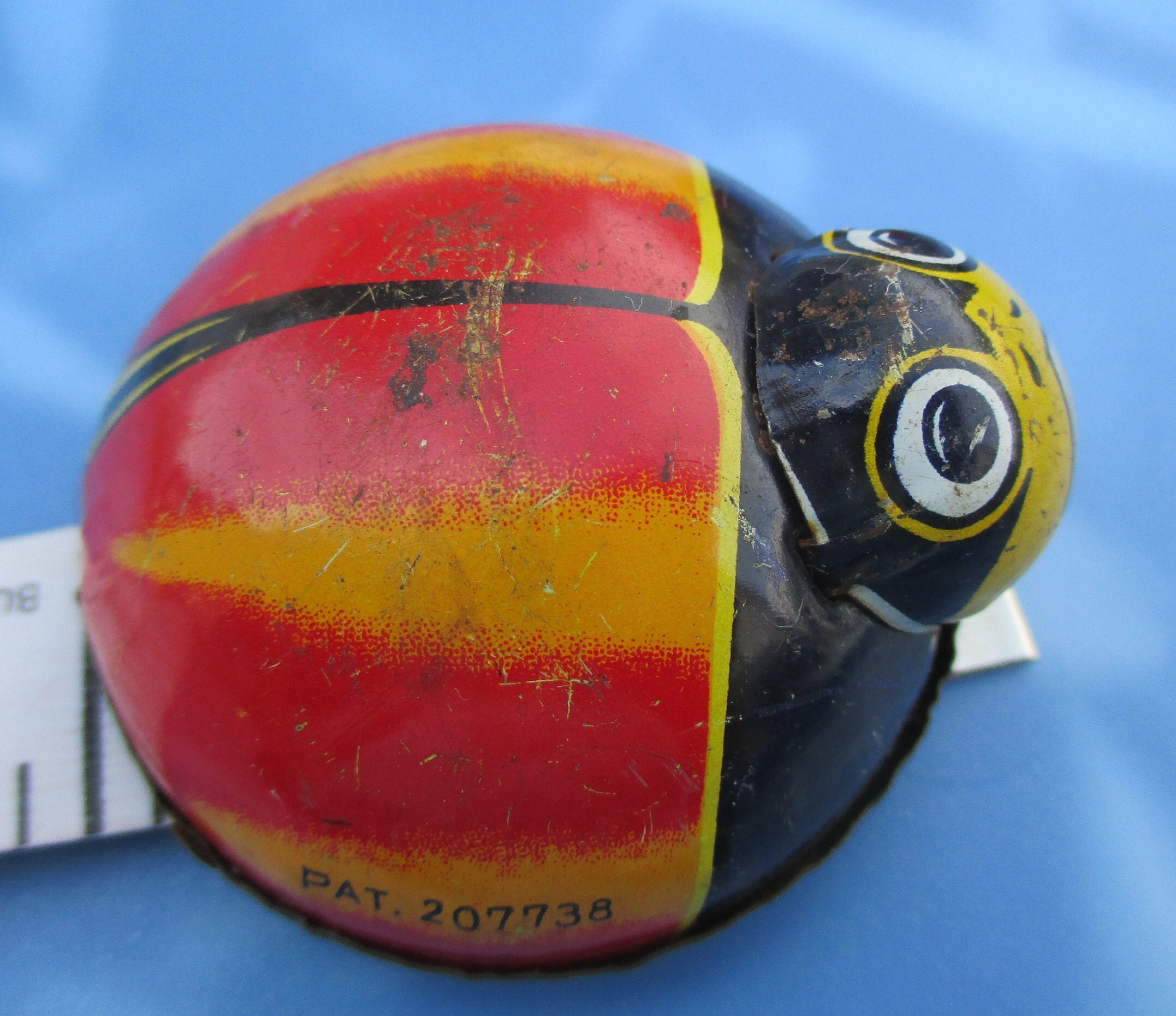 Mid Century Litho Tin Toy Friction Bug - Etsy