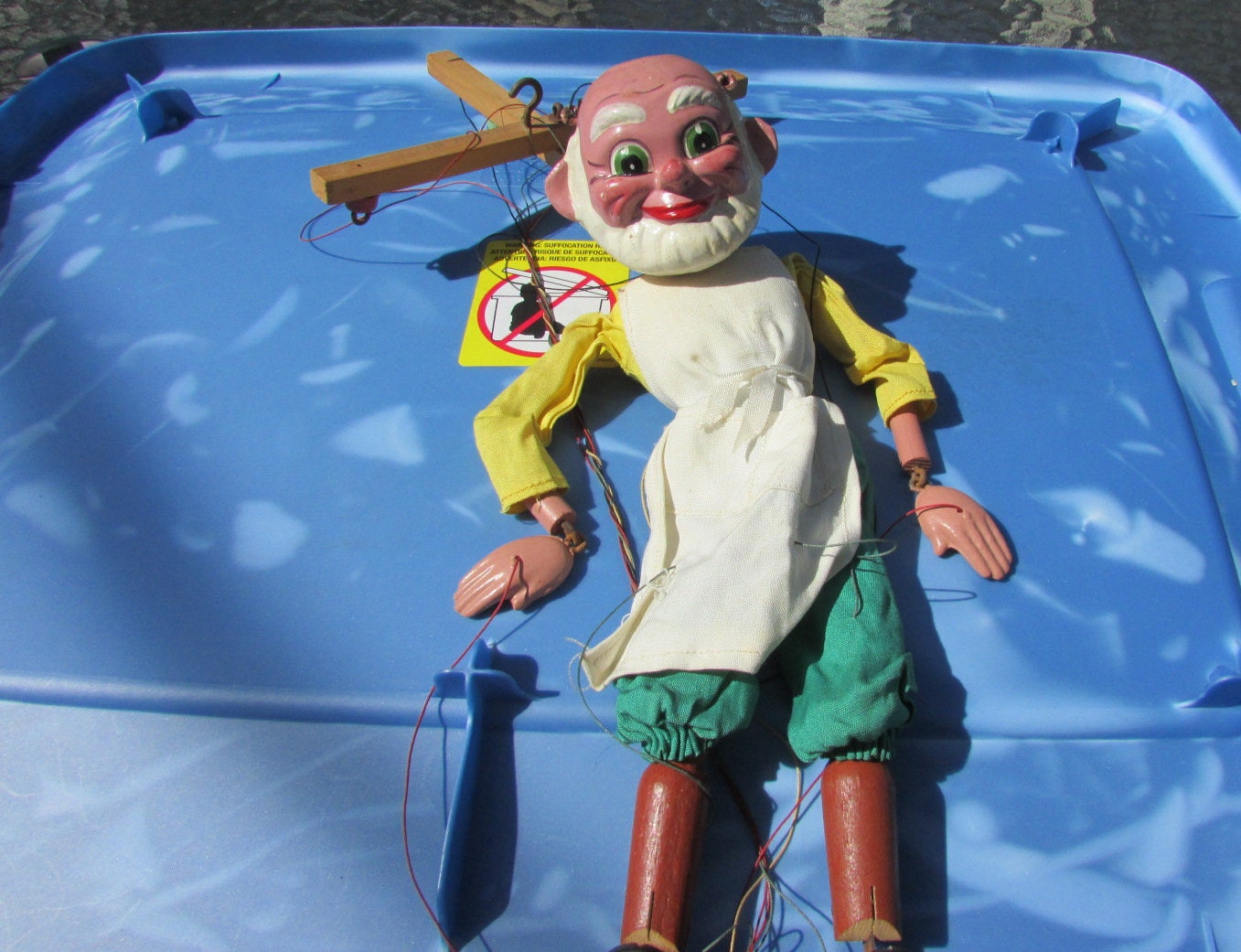 Pinocchio Geppetto Puppet Pelham Marionette Early Version SL Rare #6134 ...