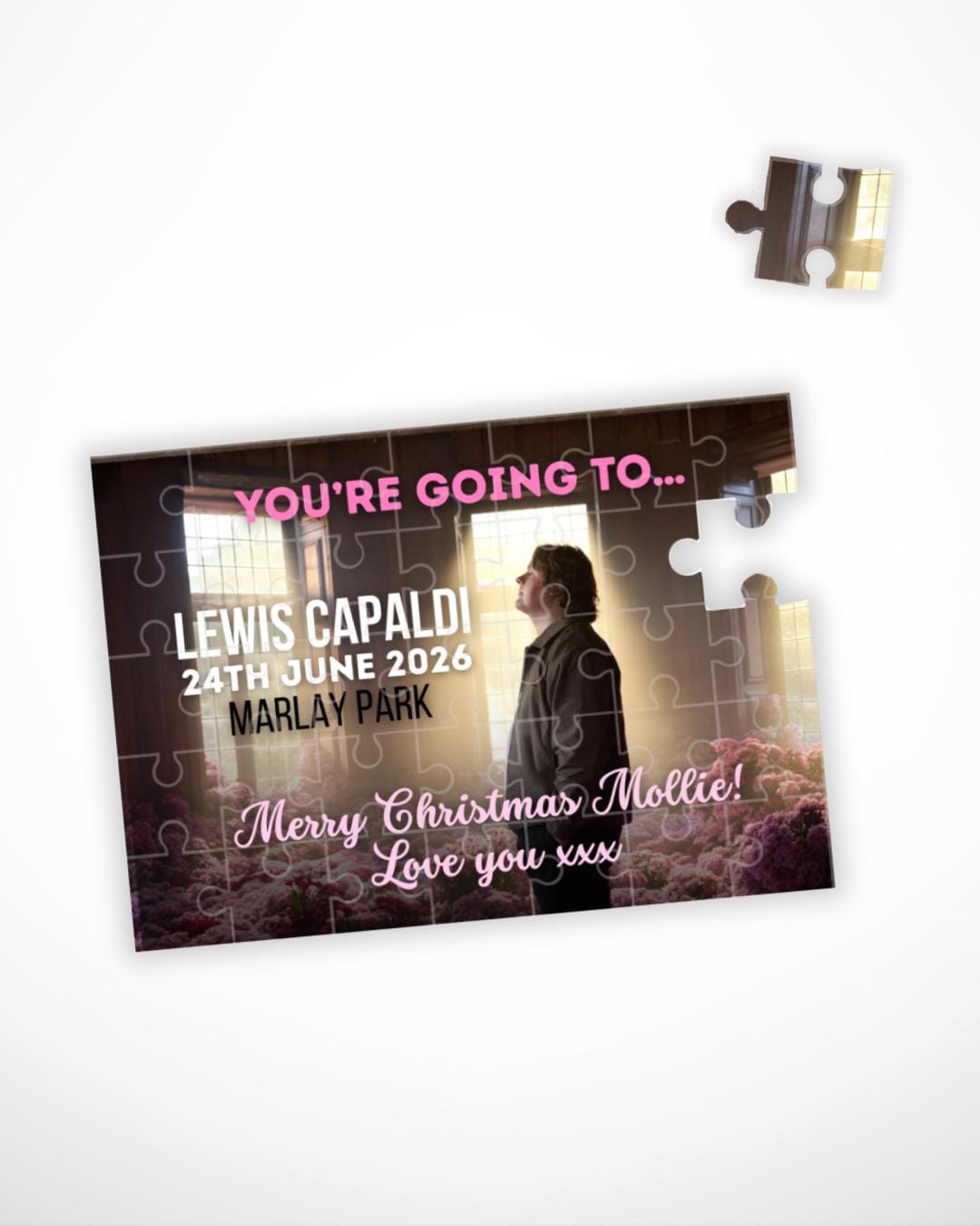 Lewis Capaldi Tour - Event Ticket Custom Puzzle Gift Reveal - Etsy UK