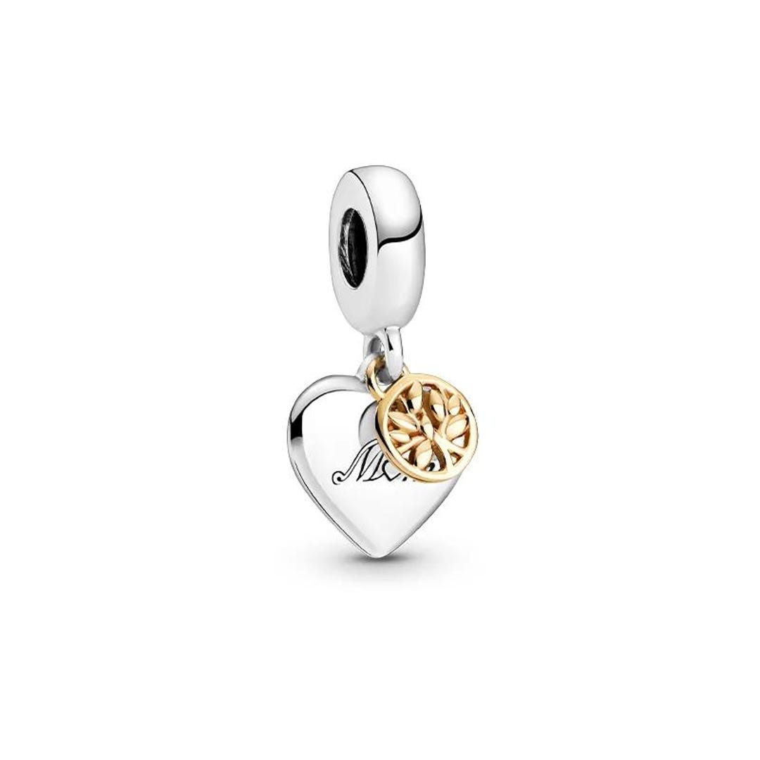 Pandora Two-tone Family Tree & Heart Dangle Charm - Etsy