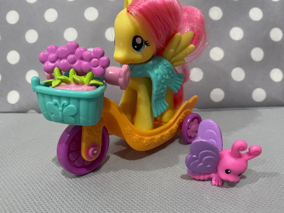 My Little Pony G4 Fluttershy Ride Along Scooter Pet Butterfly New ...