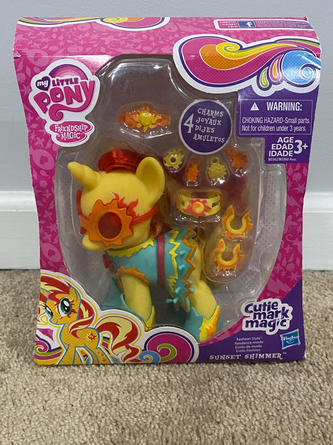 My Little Pony G4 Fashion Style Sunset Shimmer Rainbow Power Vintage ...